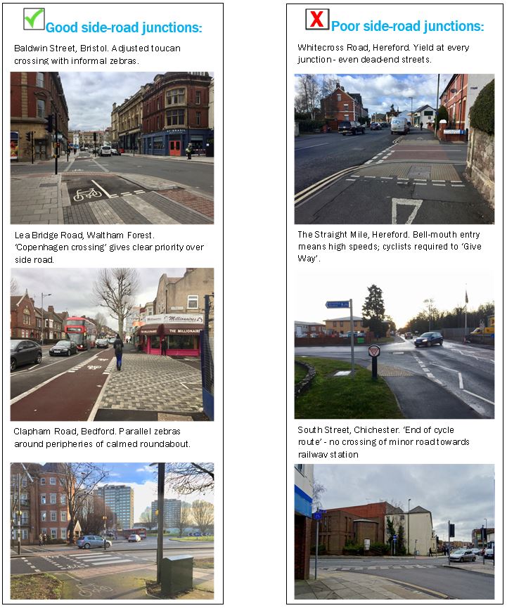 What are the three basic types of infrastructure for cycling? | Cycling UK